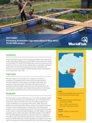 Promoting Sustainable Cage Aquaculture in West Africa (ProSCaWA ...